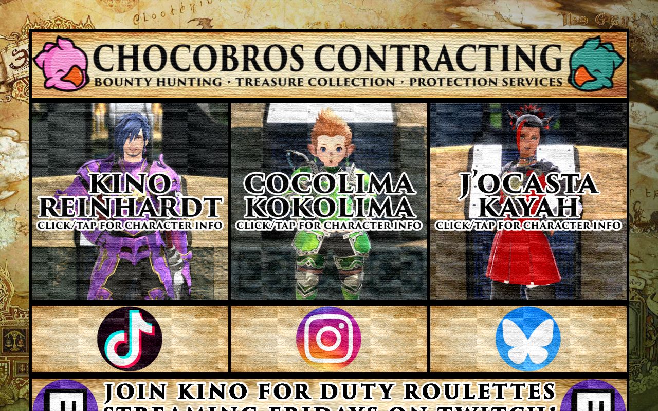 Chocobros Contracting - A FFXIV RP Business